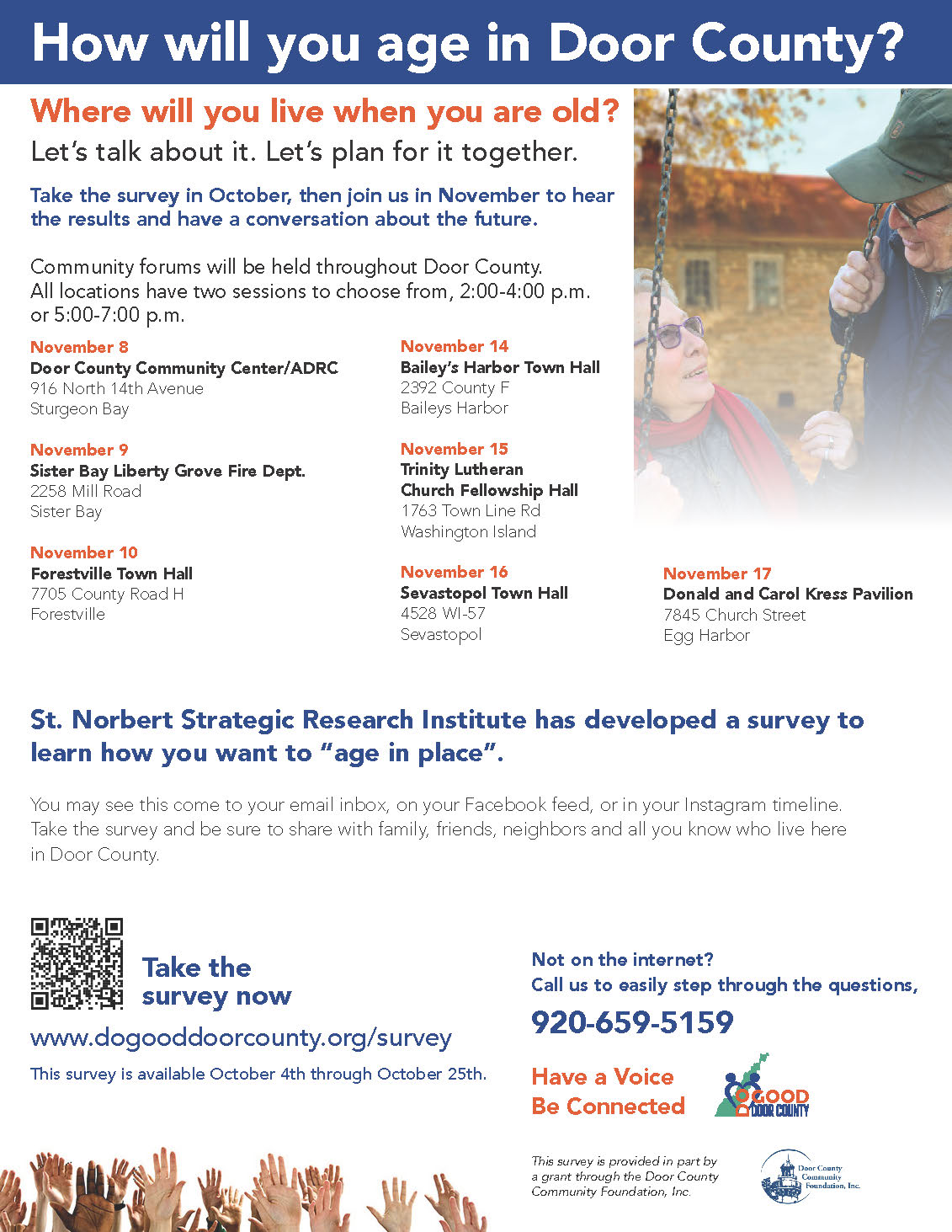 Why the survey phone number – Do Good Door County